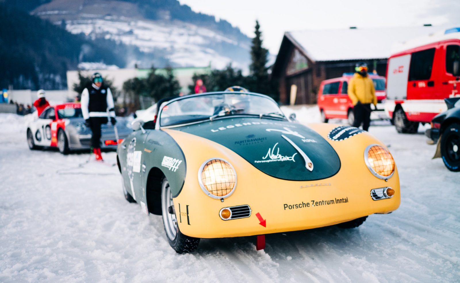 A Look At The Incredible GP Ice Race – Would You Ski Behind A Race Car?