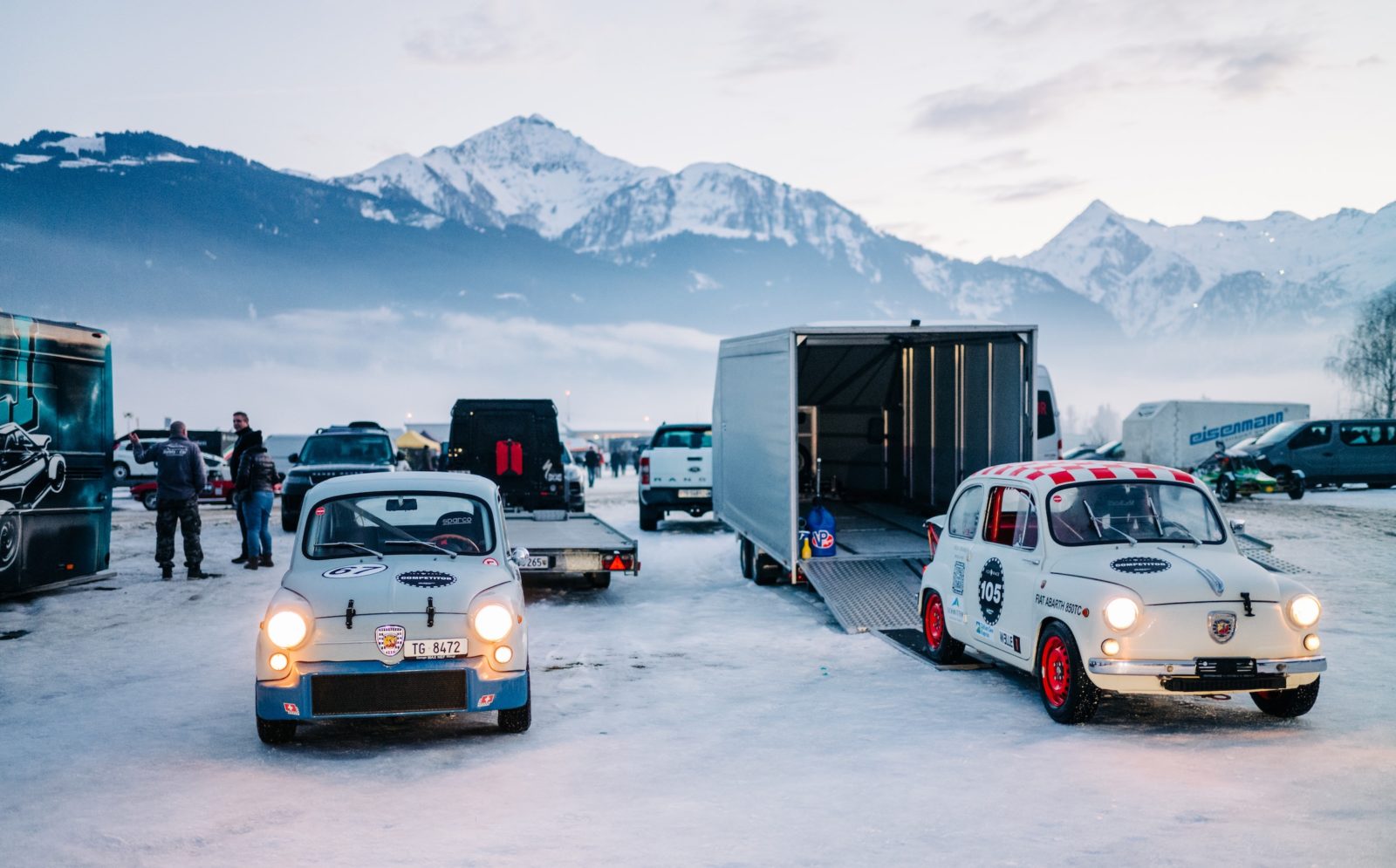 A Look At The Incredible GP Ice Race – Would You Ski Behind A Race Car?