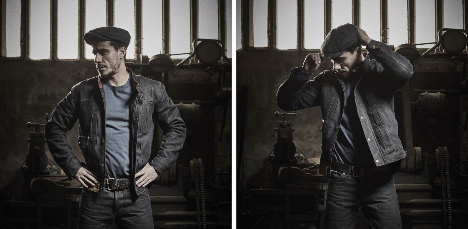 The New Fuel Greasy Jacket - An Armored Aramid + Denim Motorcycle Jacket