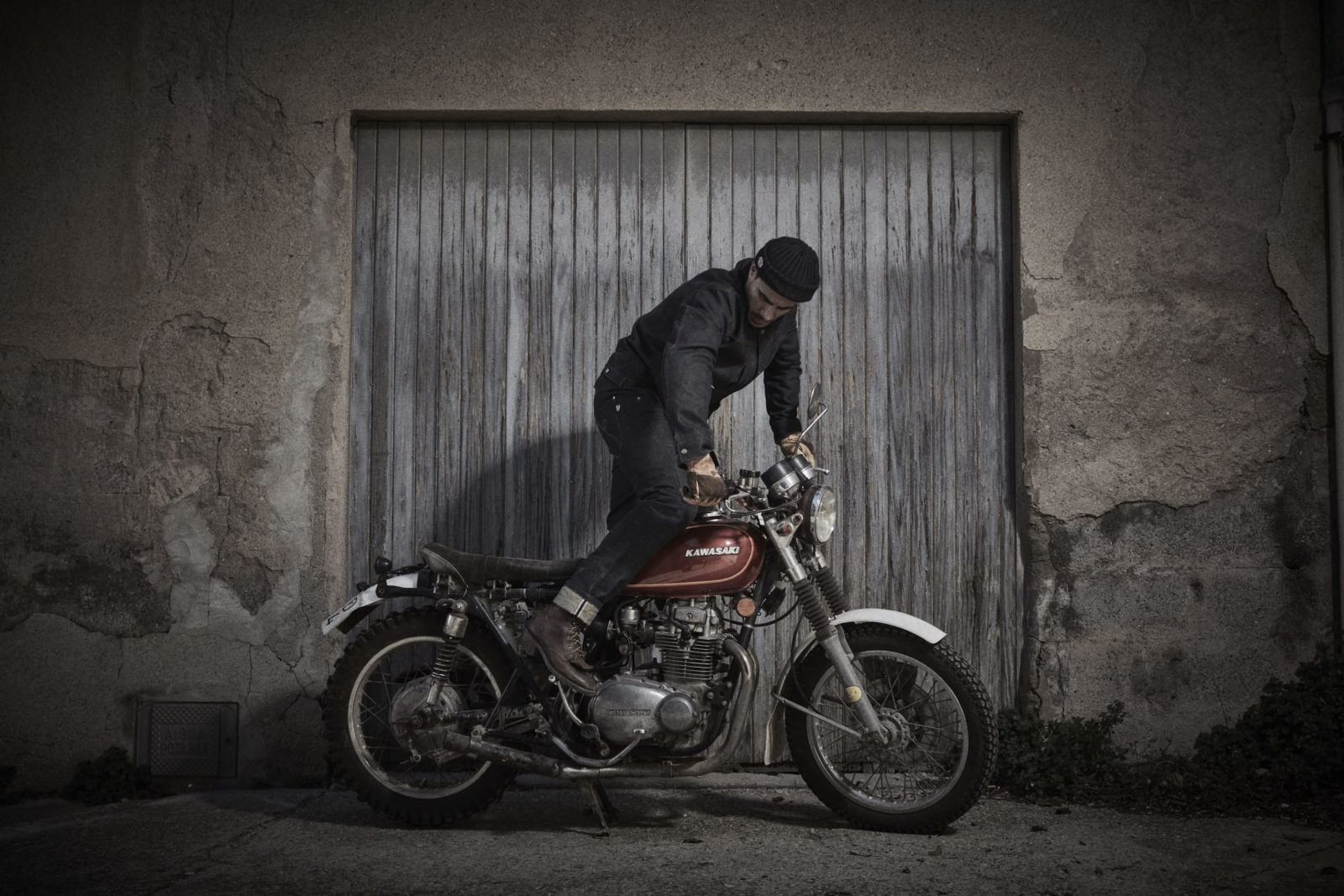 The New Fuel Greasy Jacket - An Armored Aramid + Denim Motorcycle Jacket