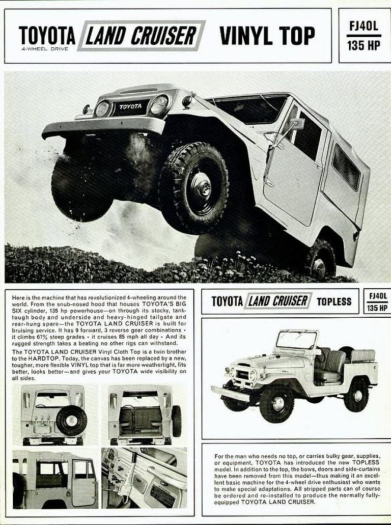 A Brief History of the Toyota Land Cruiser FJ40 / BJ40 + J40 Series
