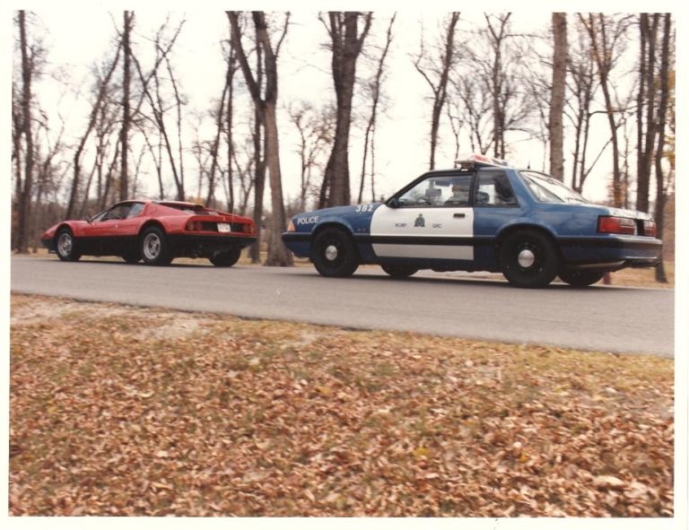 An Original Royal Canadian Mounted Police Ford Mustang SSP Patrol Car