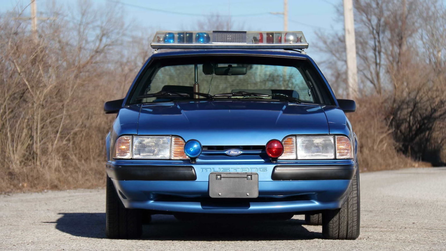 An Original Royal Canadian Mounted Police Ford Mustang SSP Patrol Car