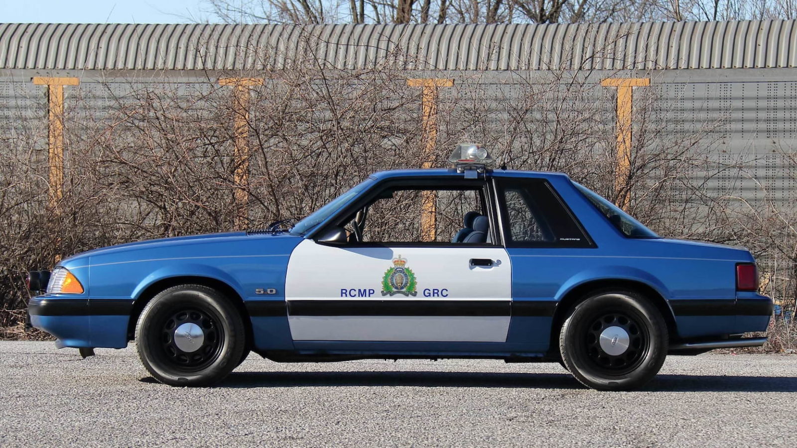 An Original Royal Canadian Mounted Police Ford Mustang SSP Patrol Car