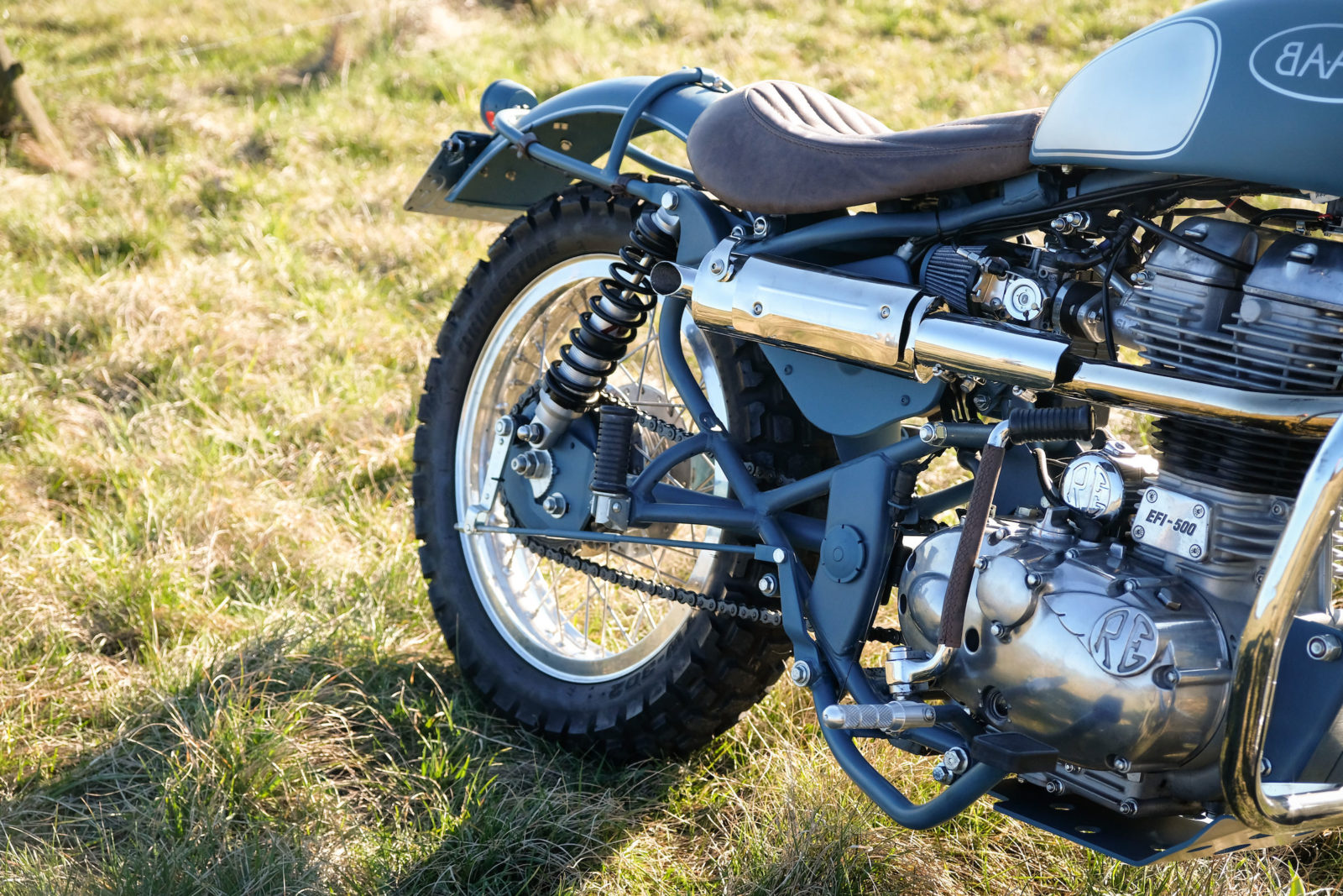 A Beautiful Royal Enfield Classic 500 Scrambler by BAAK