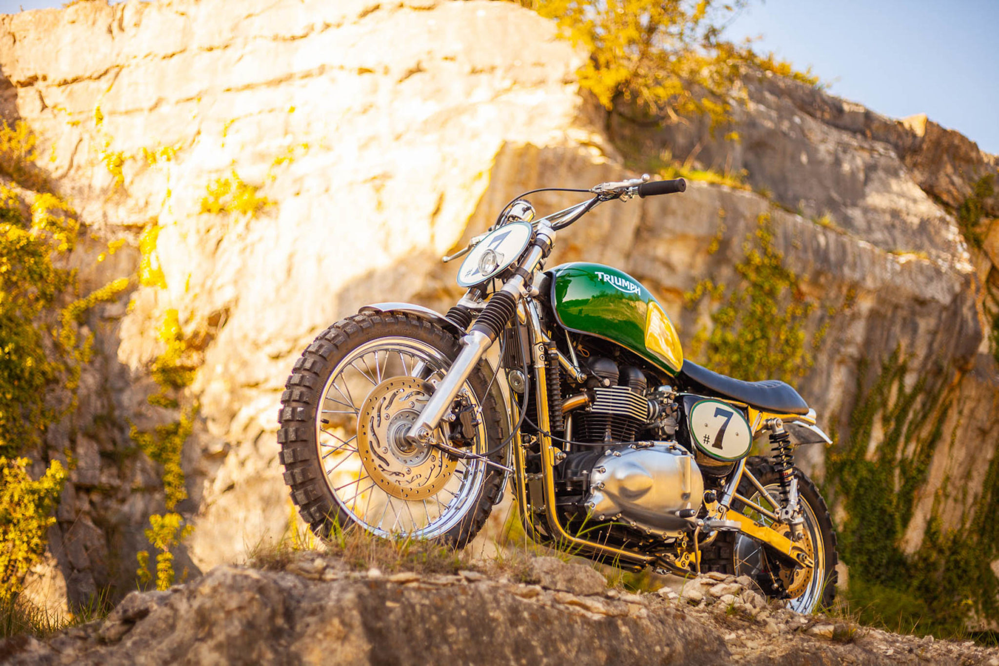 The Green Legend - An FCR Custom Triumph In The Spirit Of Steve McQueen