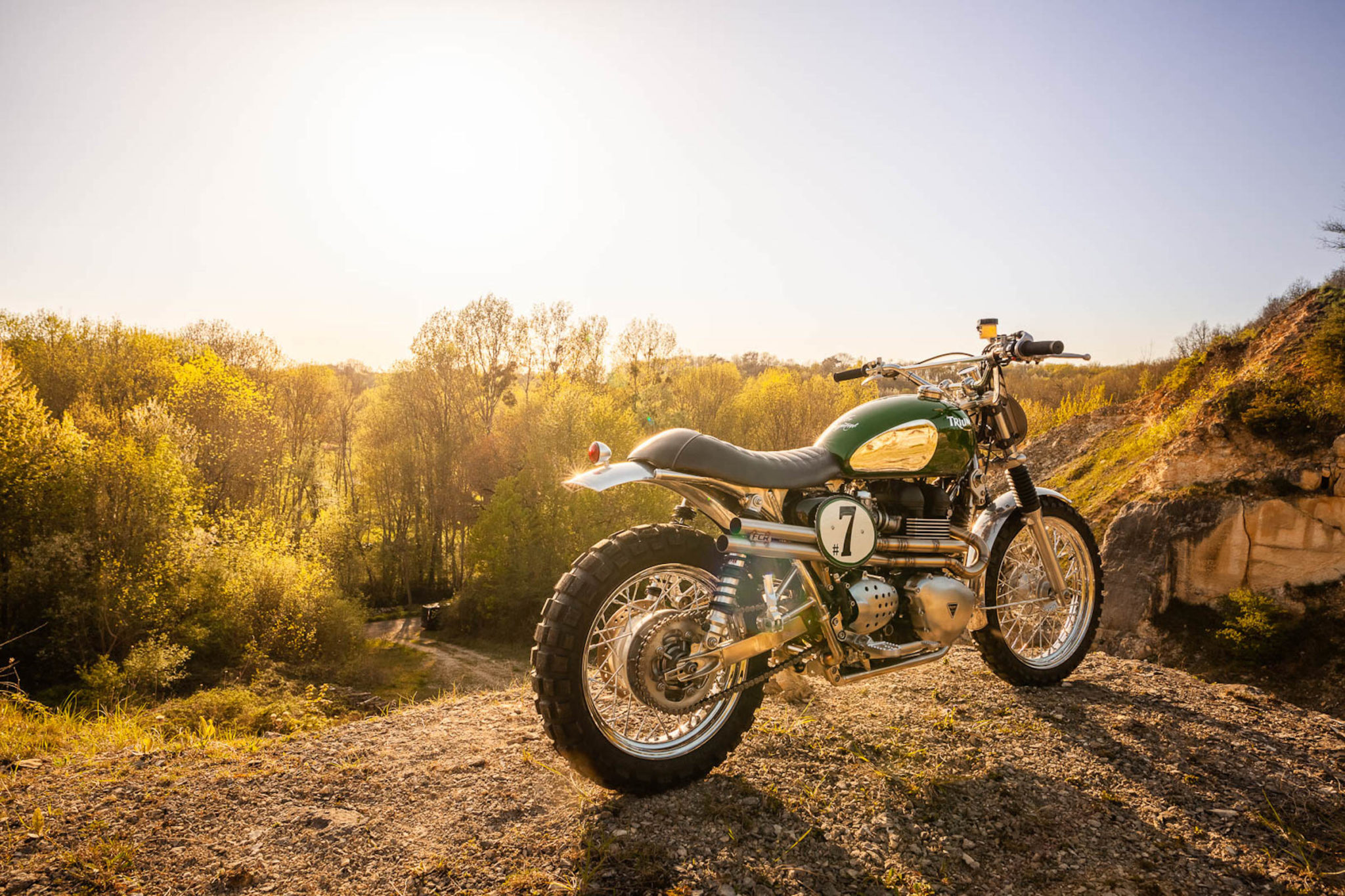 The Green Legend - An FCR Custom Triumph In The Spirit Of Steve McQueen
