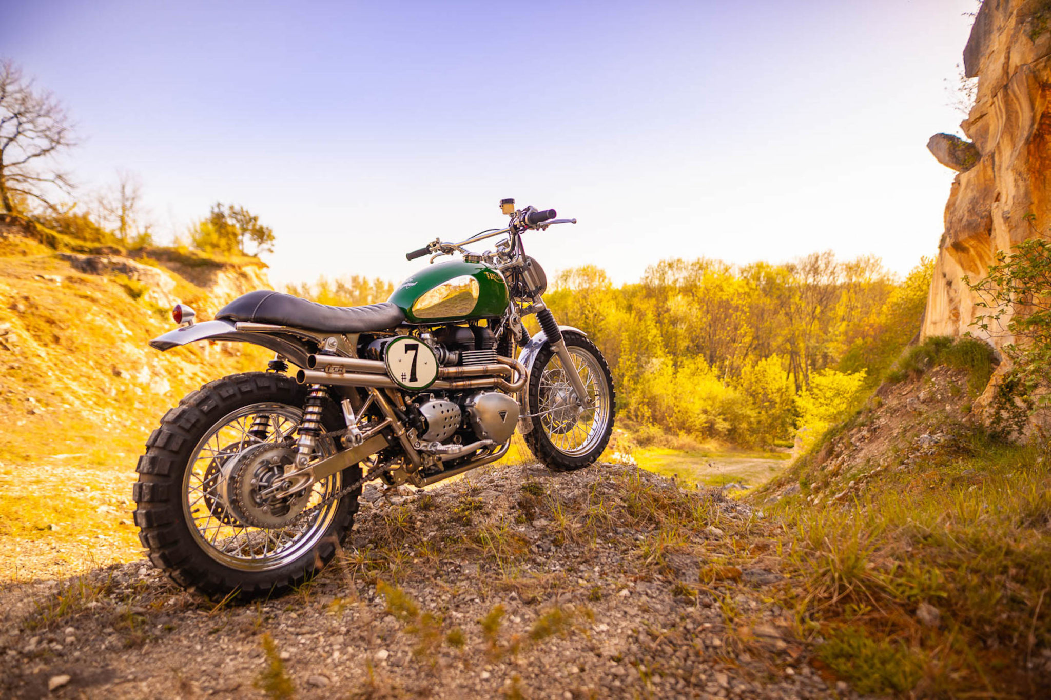 The Green Legend - An FCR Custom Triumph In The Spirit Of Steve McQueen