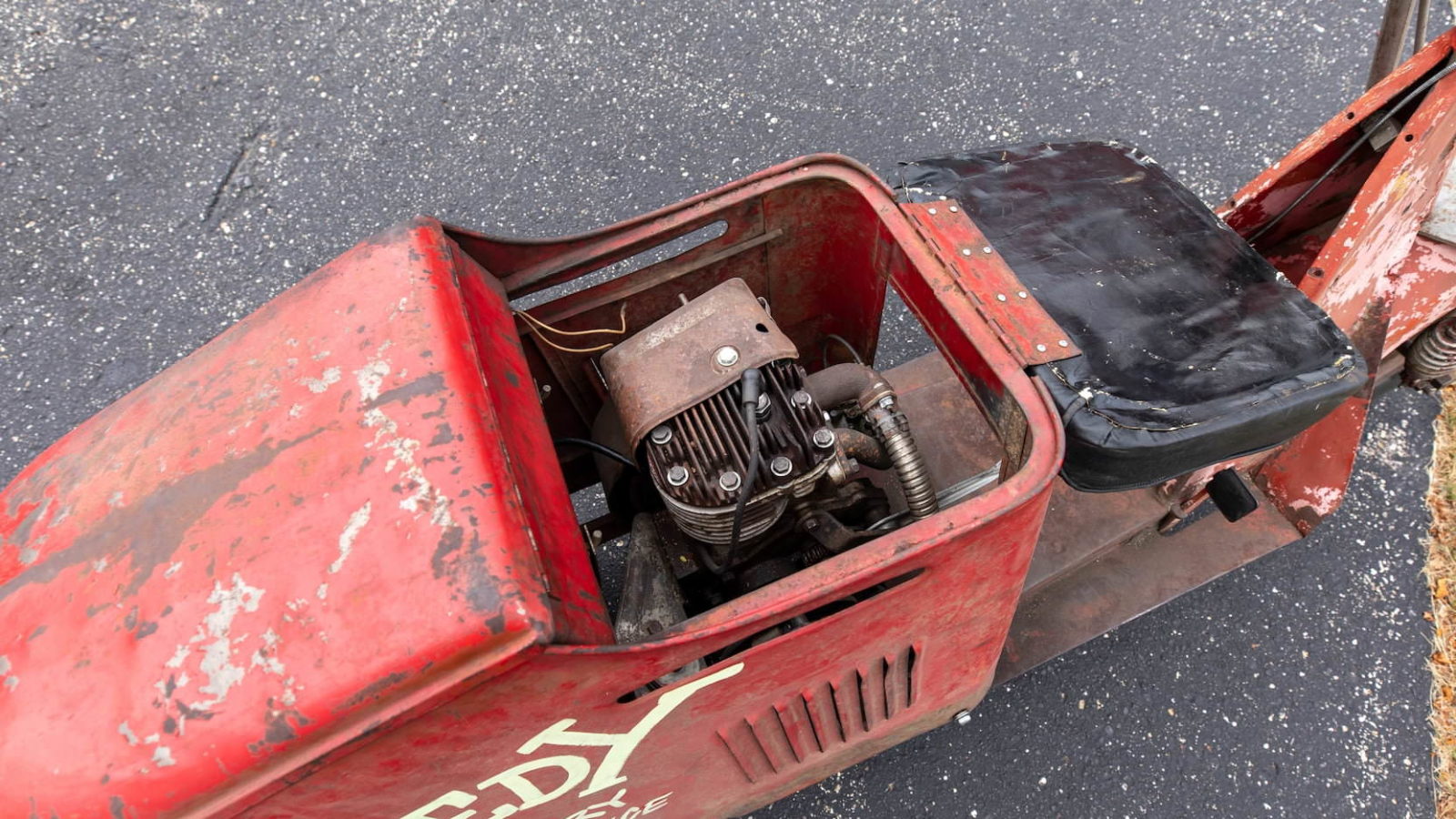 An Unusual 1950 Cushman Model 62 Turtleback