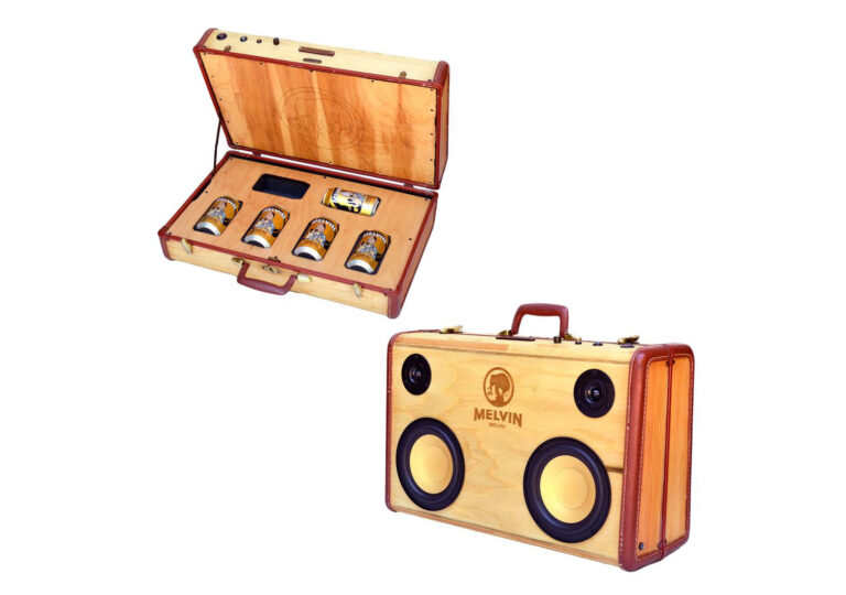 A 100 Watt BoomCase With A Hidden Compartment For Beer - The Beer Blaster