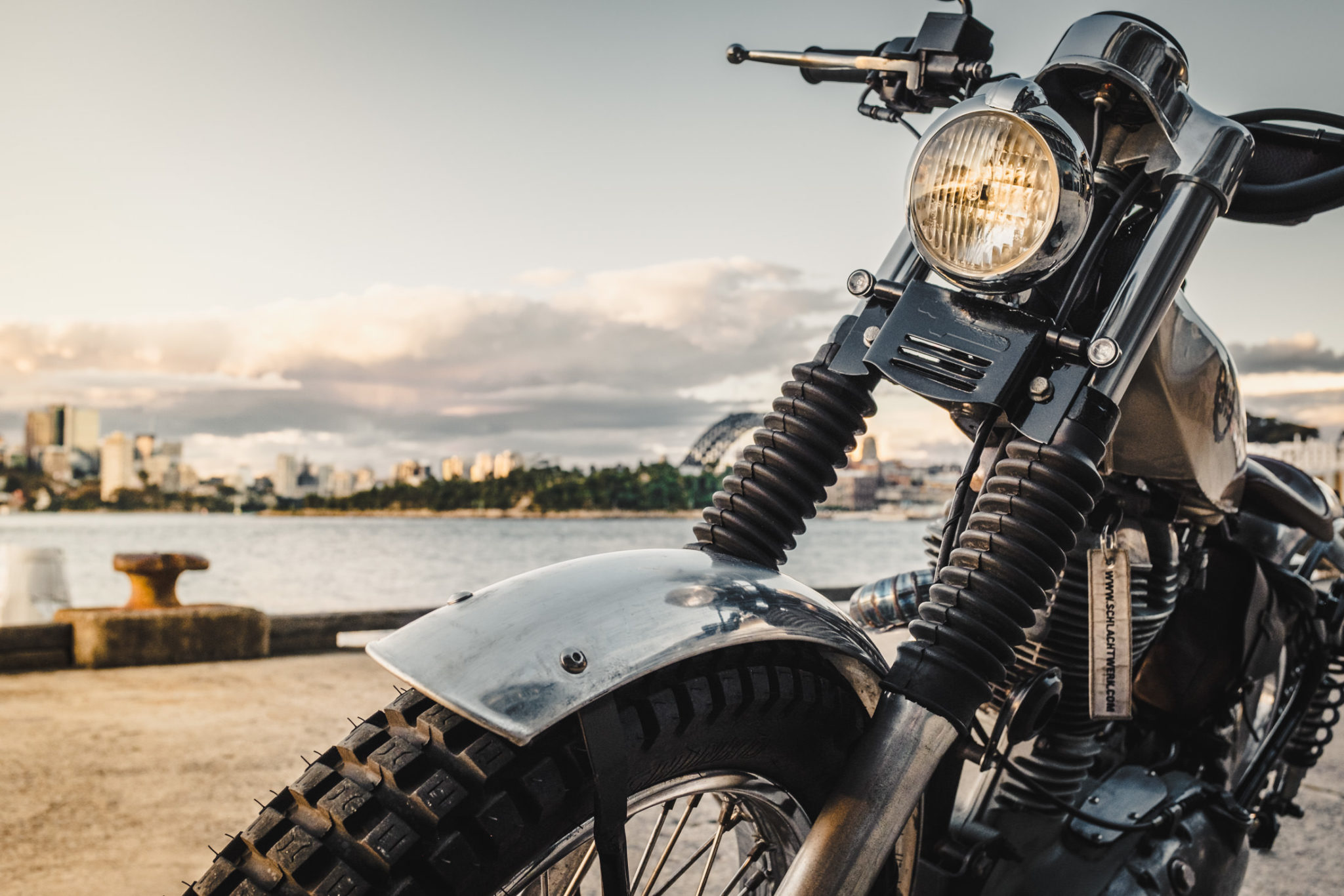 A Custom Royal Enfield Classic 500 Trials Bike by Schlachtwerk