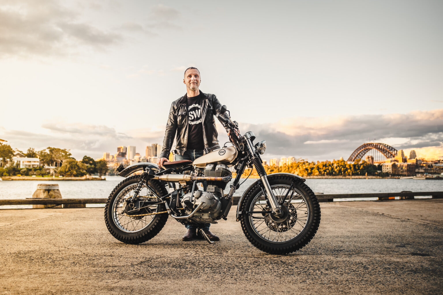 A Custom Royal Enfield Classic 500 Trials Bike by Schlachtwerk