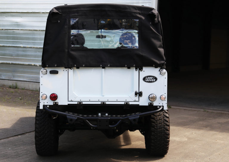 A Restored And Modified Land Rover Defender 110 V8