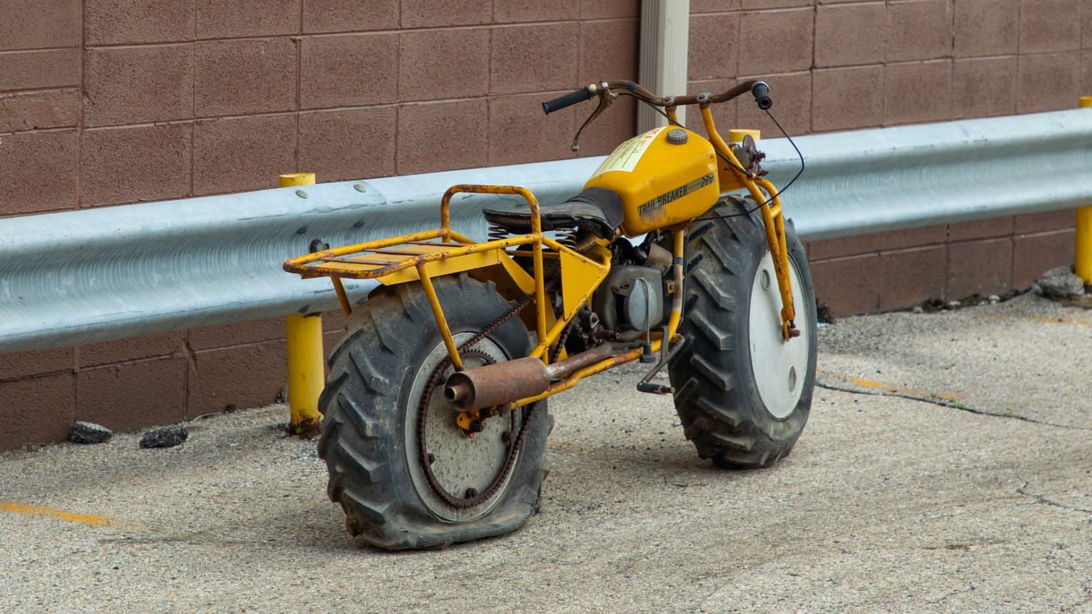 An Unusual Project Motorcycle: A Rokon Trail-Breaker Two-Wheel Drive
