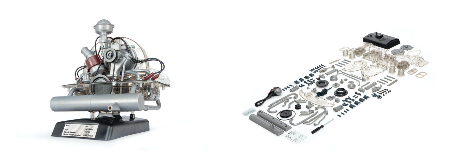 VW Beetle Flat-Four Boxer Engine Kit – With Visible Working Internals