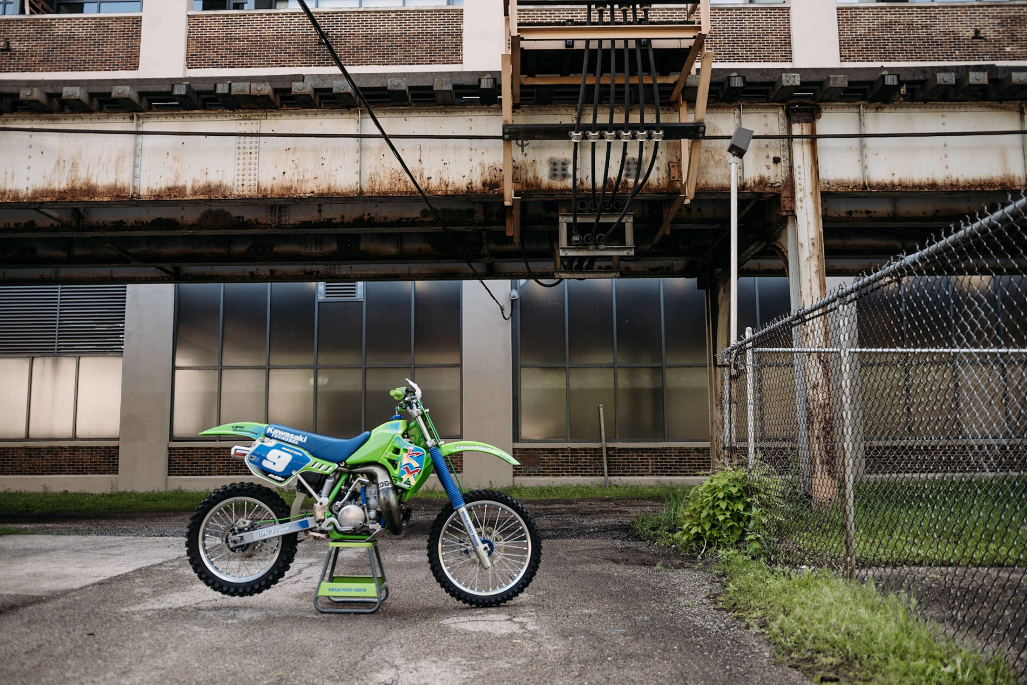 A Beautiful Kawasaki KX250 Rebuilt by Hold Fast Chicago