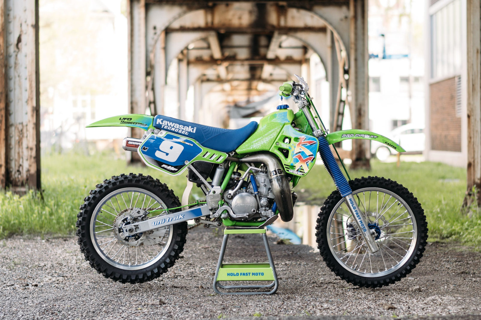 A Beautiful Kawasaki KX250 Rebuilt by Hold Fast Chicago