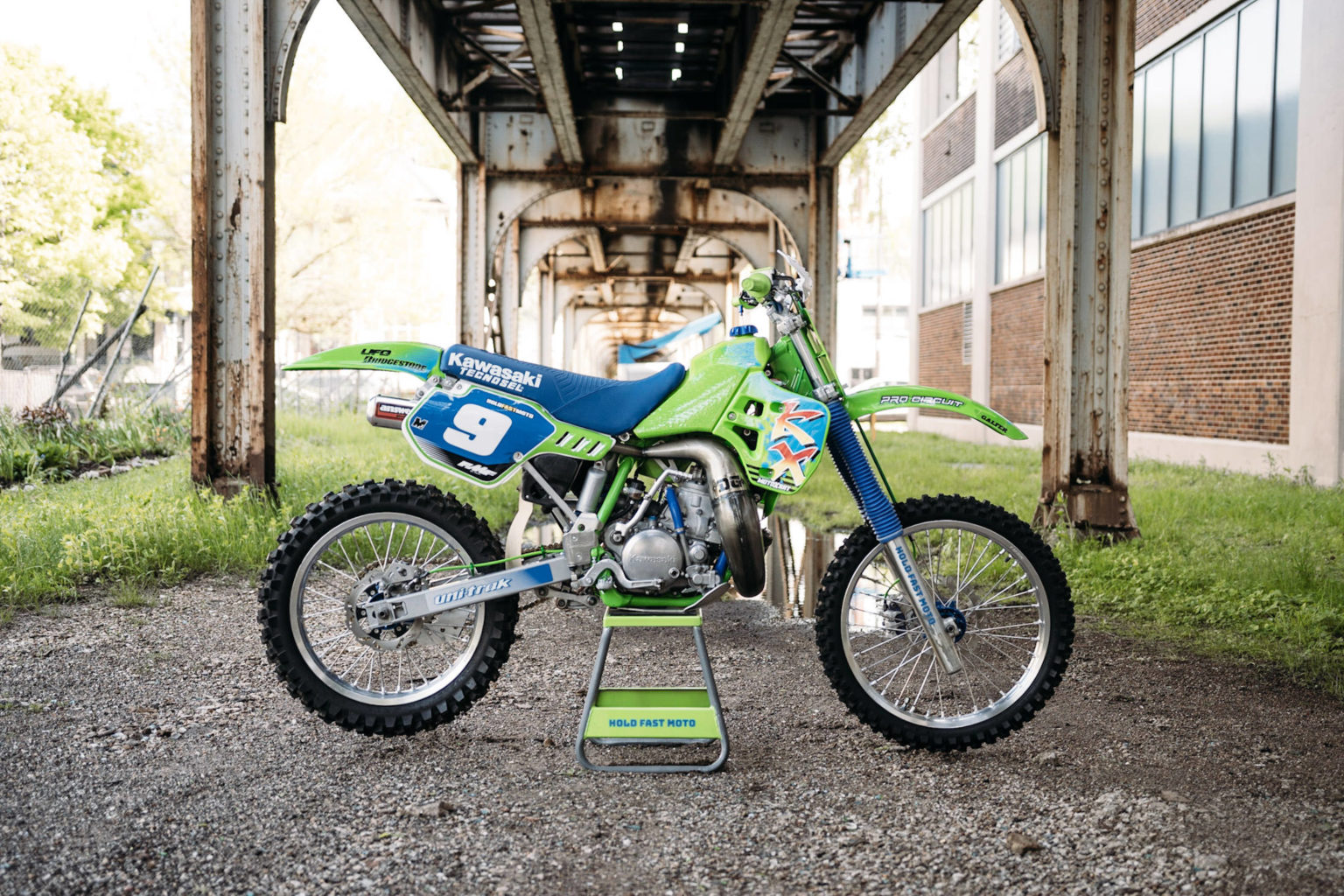 A Beautiful Kawasaki KX250 Rebuilt by Hold Fast Chicago