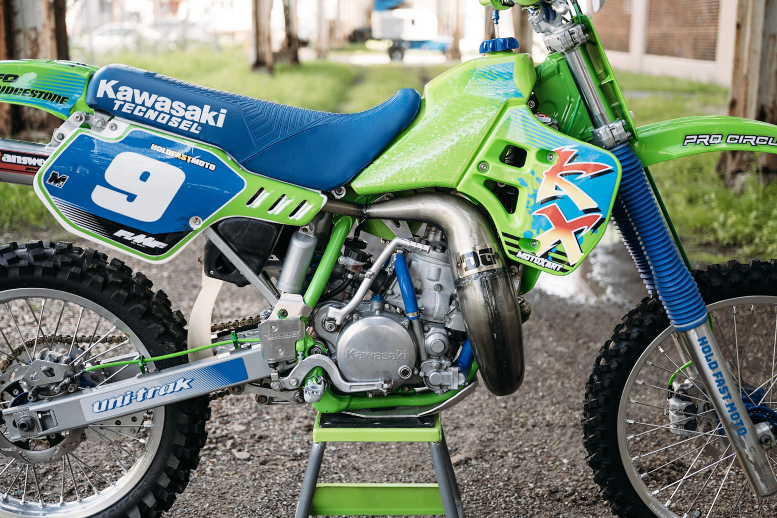 A Beautiful Kawasaki KX250 Rebuilt by Hold Fast Chicago