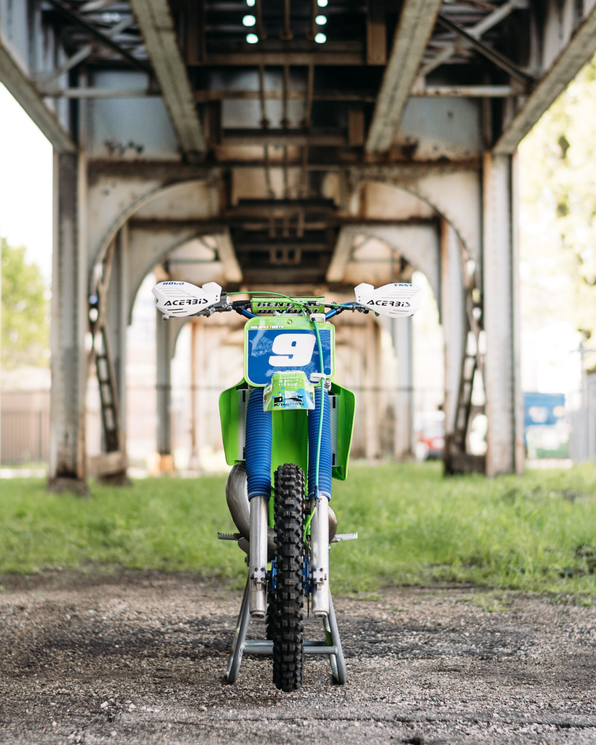 A Beautiful Kawasaki KX250 Rebuilt by Hold Fast Chicago