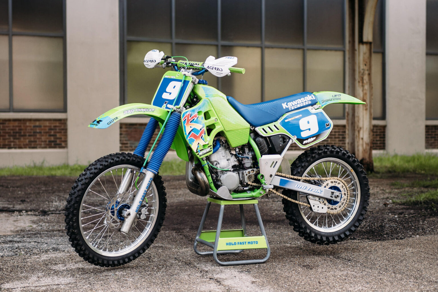 A Beautiful Kawasaki KX250 Rebuilt by Hold Fast Chicago