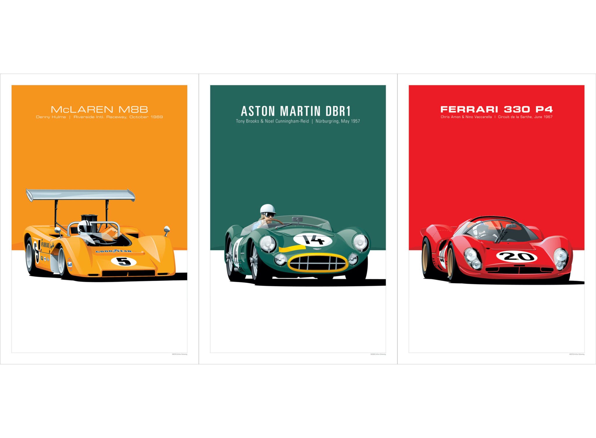 Racing Legends - A New Series of Poster Prints by Arthur Schening