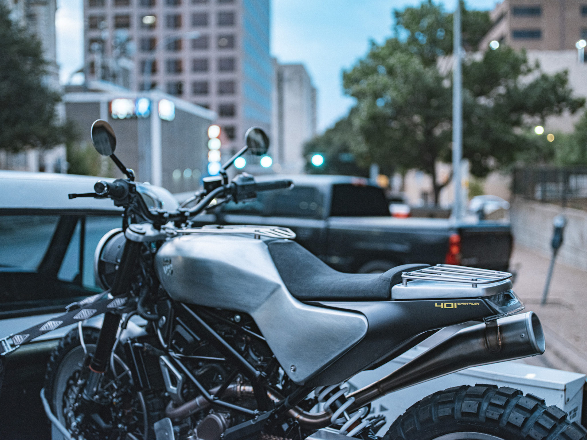 A Custom Husqvarna Svartpilen 401 by Revival Cycles