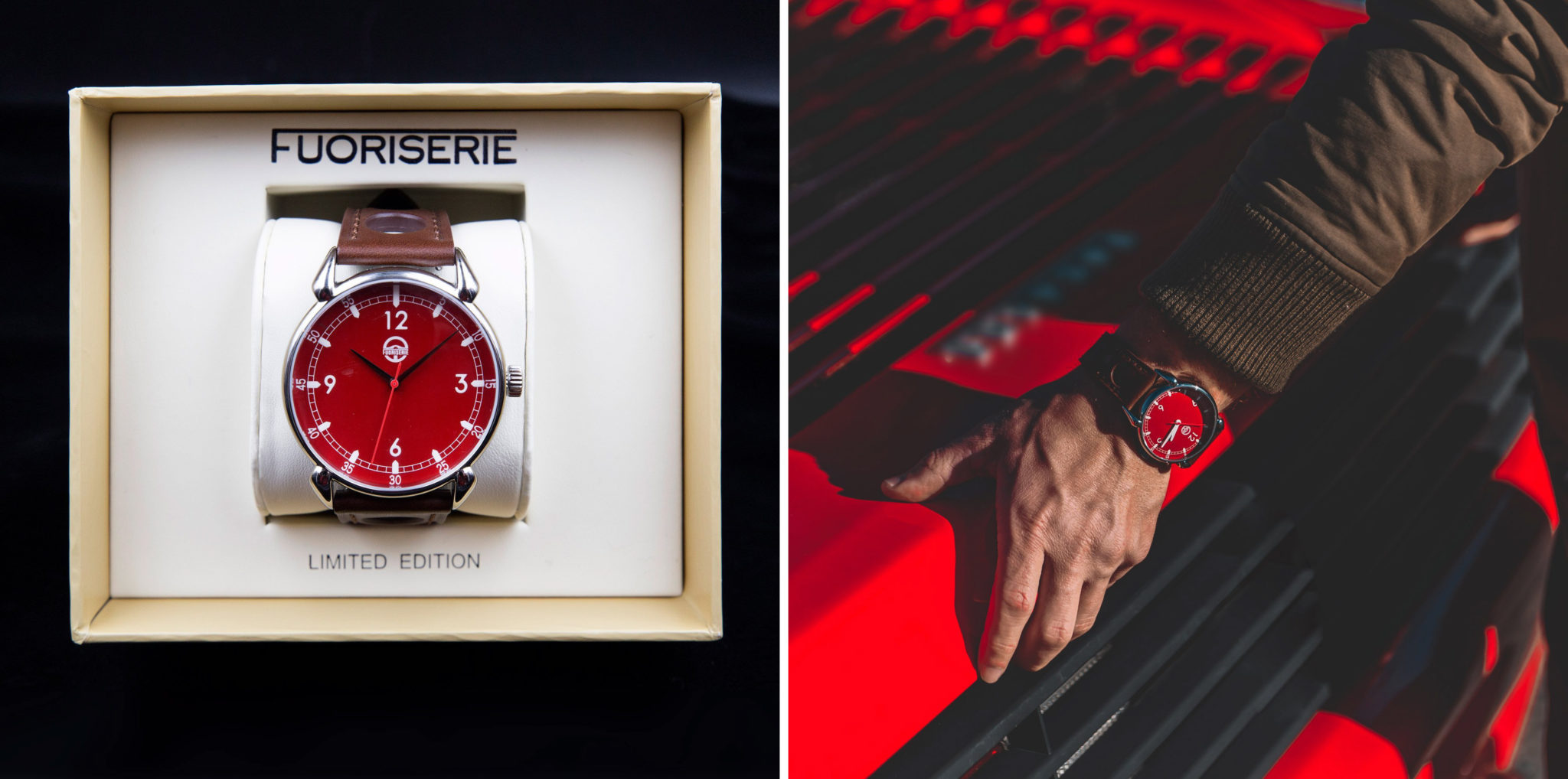 The Fuoriserie Rosso Red - A Watch Made From A Ferrari 348 - $318 USD
