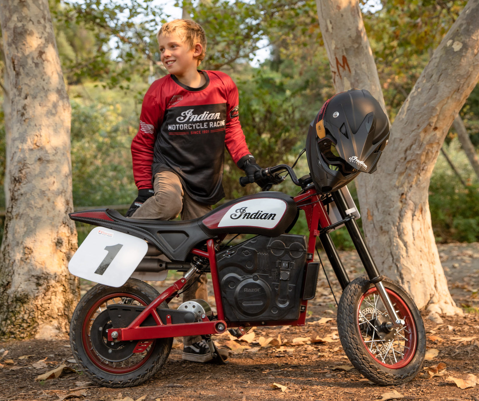 The Indian eFTR Jr. – An Electric Mini-Replica Of The FTR750 Race Bike ...