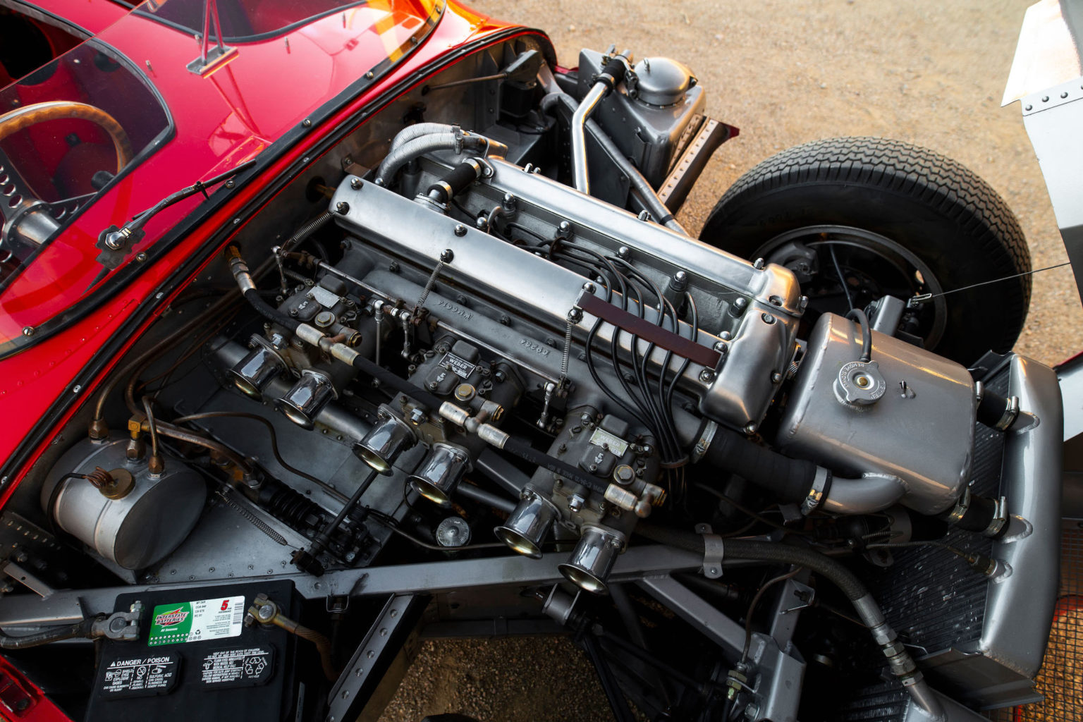 A Rare Factory-Red Jaguar D-Type – Britain's Le Mans-Dominating Supercar