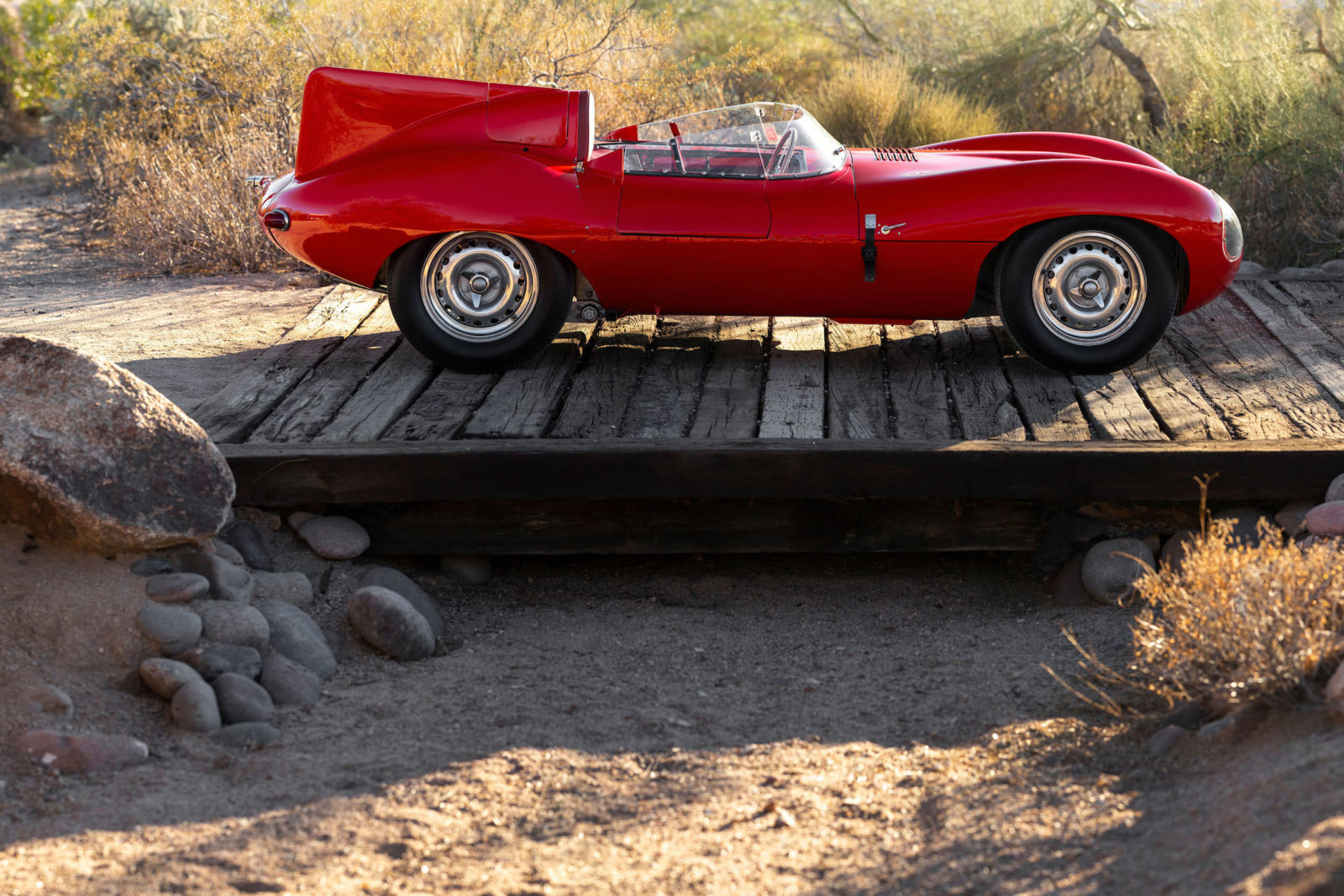 A Rare Factory-Red Jaguar D-Type – Britain's Le Mans-Dominating Supercar