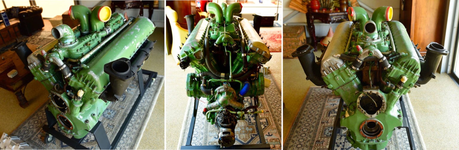 For Sale: A Rolls-Royce Merlin Meteor V12 Tank Engine – 27 Litres + 650 bhp