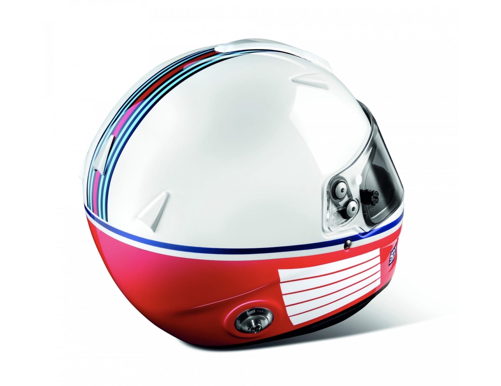 The Sparco Air Pro RF-5W Martini Helmet