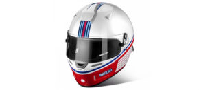 The Sparco Air Pro RF-5W Martini Helmet