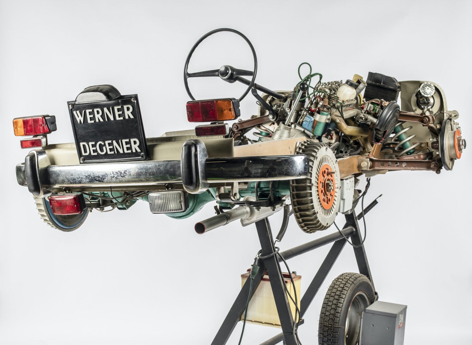 A Highly-Detailed Fiat 1100 Driving School Cutaway Model