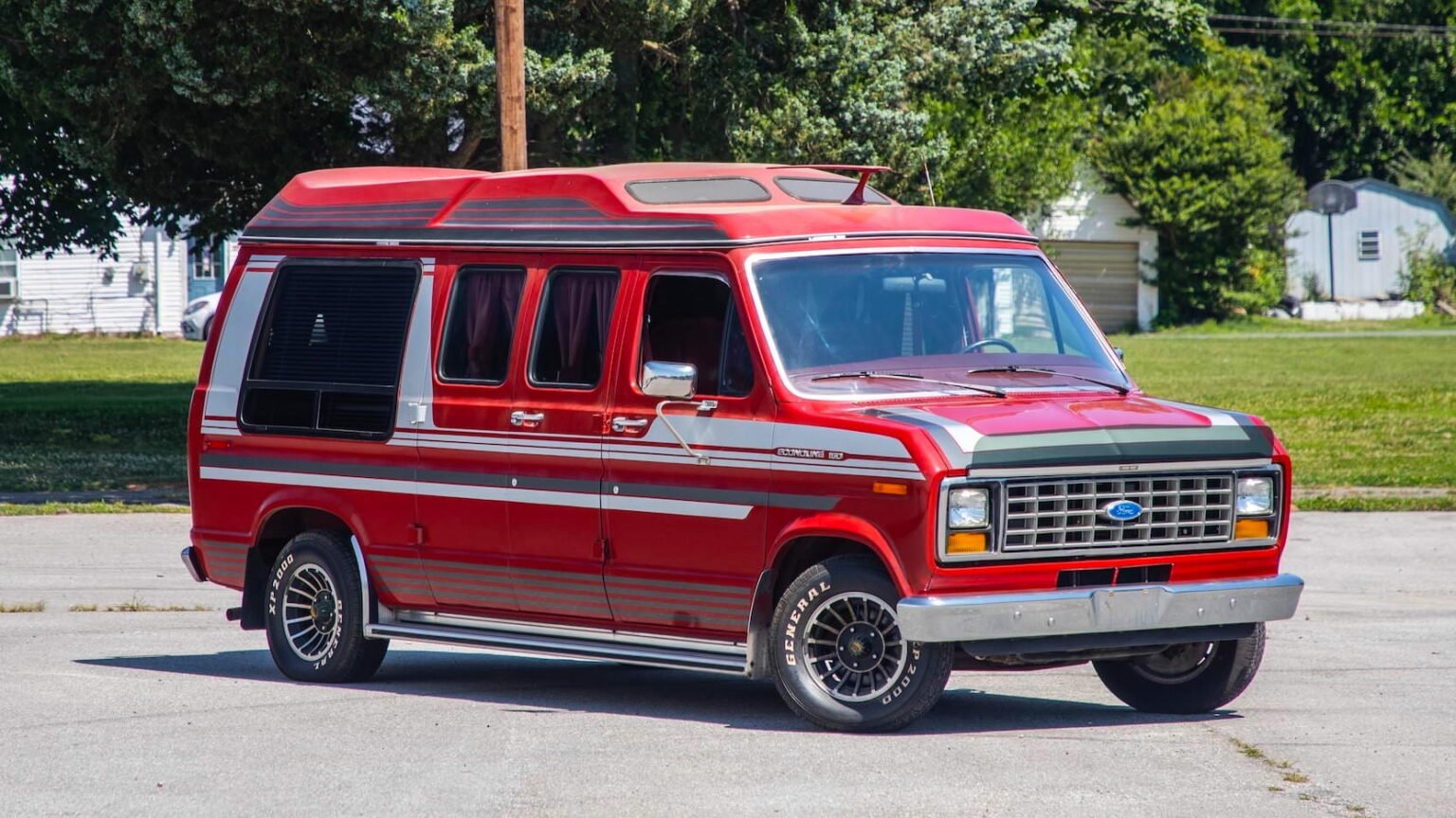 An Original Custom 1980s Ford Econoline Van