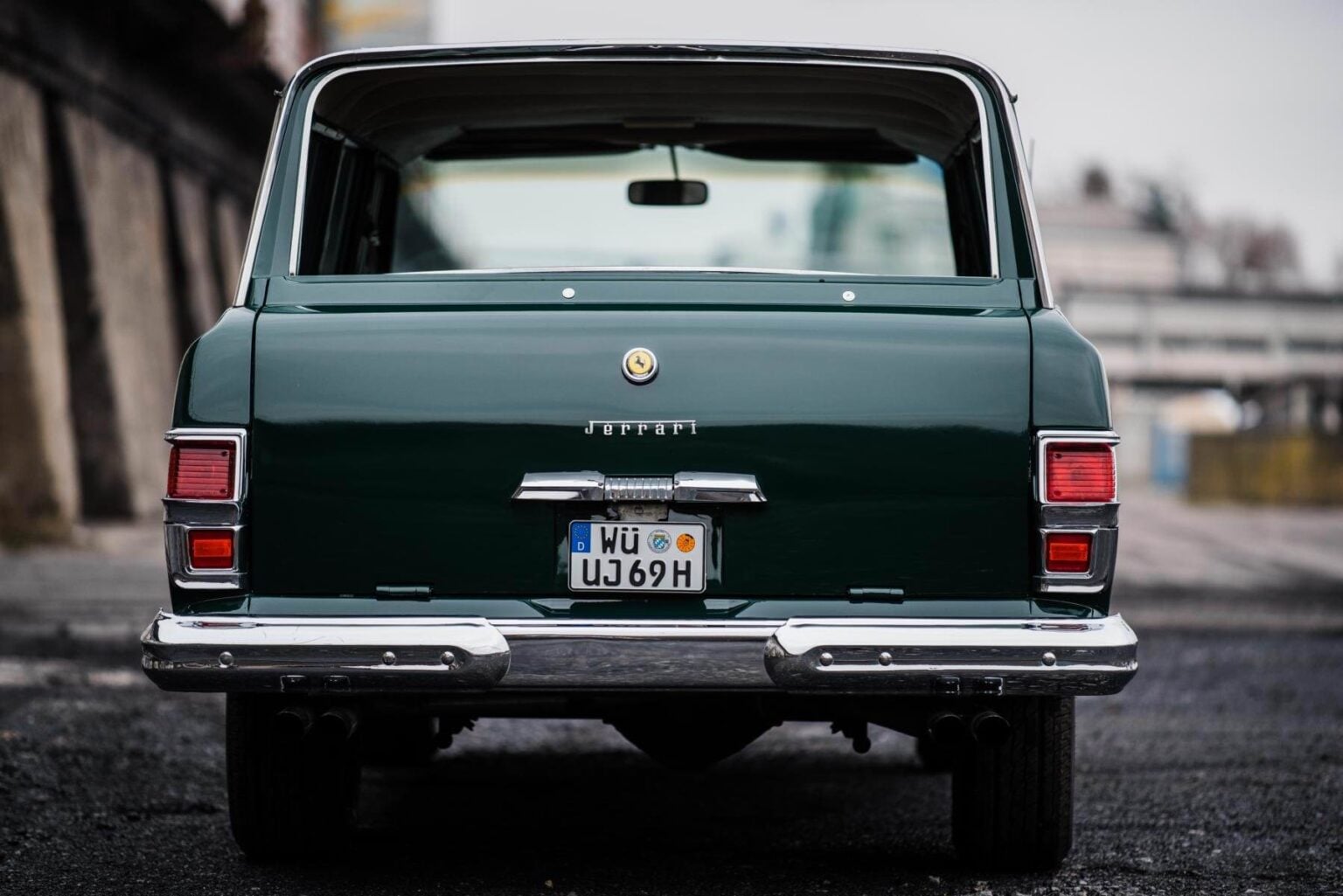 The Jerrari: A Ferrari-Jeep Wagoneer Combination From The 1960s