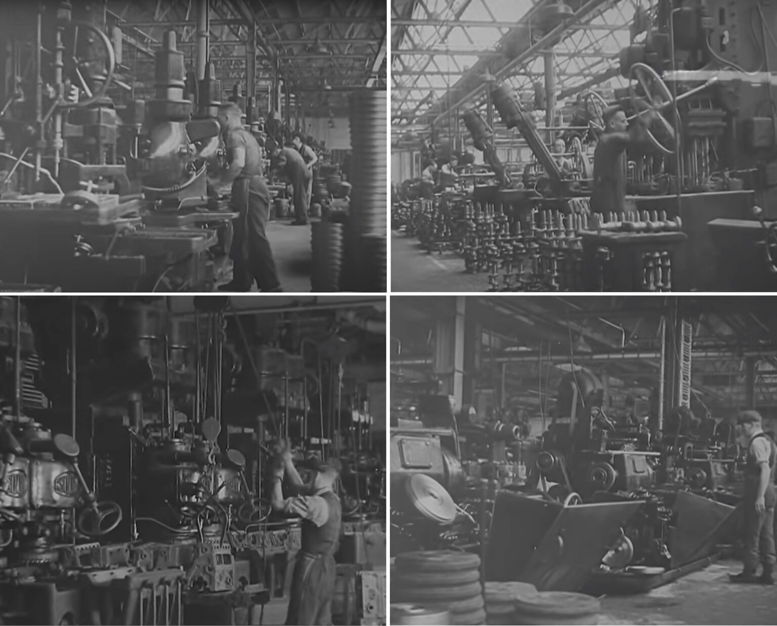 1930s Morris Educational Film: Constructing A Car Engine