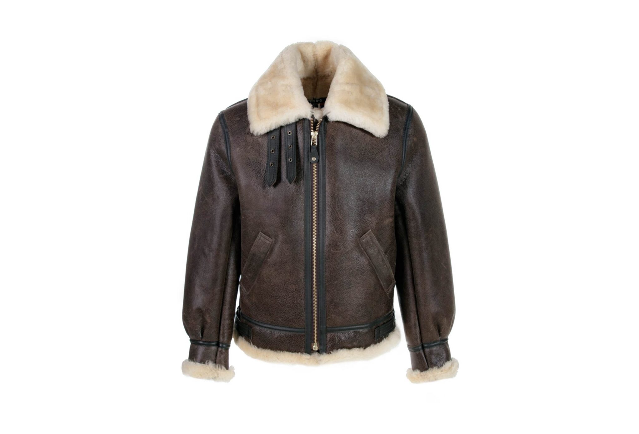 Schott Classic B-3 Sheepskin Leather Bomber Jacket – Made In The USA
