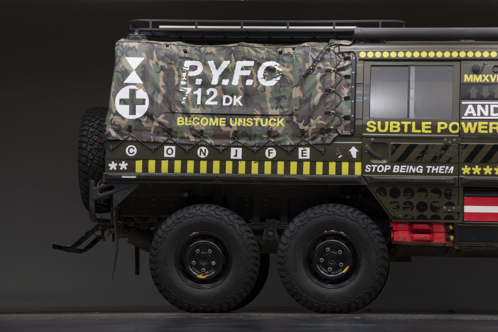 A Steyr-Puch Pinzgauer 6×6 With Art By Ornamental Conifer