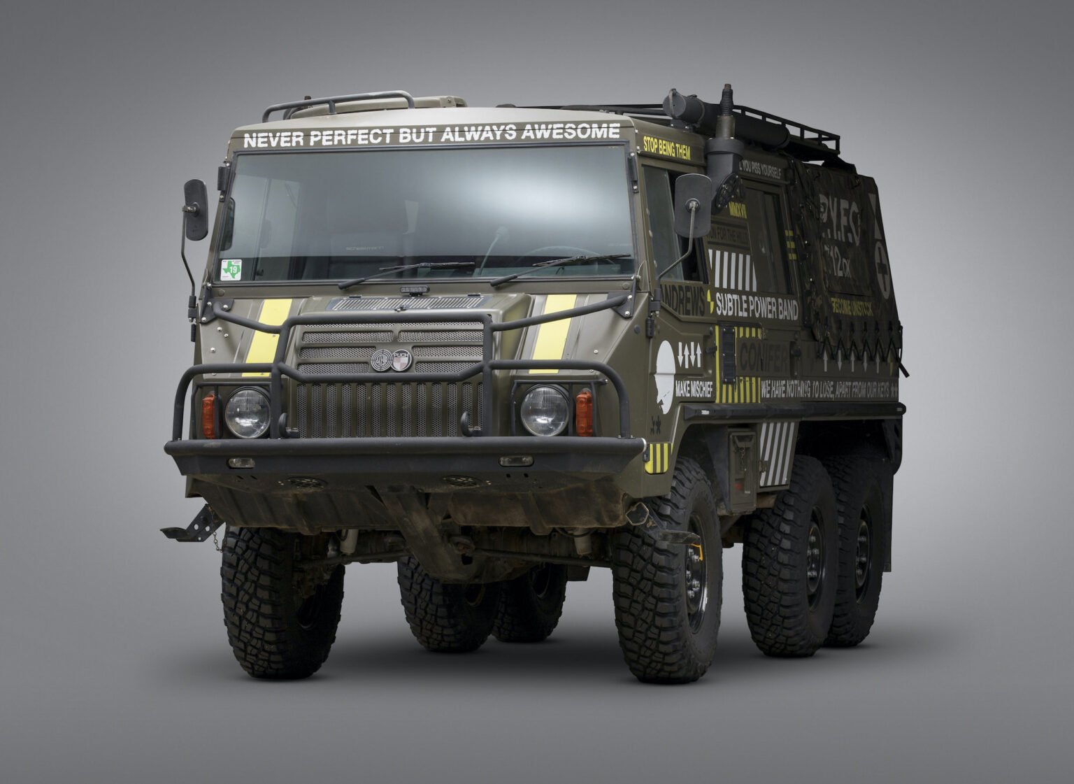 A Steyr-Puch Pinzgauer 6×6 With Art By Ornamental Conifer