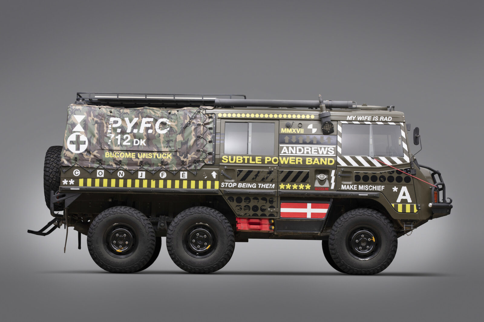 A Steyr-Puch Pinzgauer 6×6 With Art By Ornamental Conifer