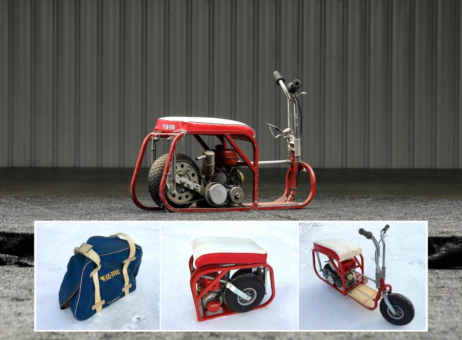 A Rare Fuji Go Devil Folding Mini Scooter – The "Suitcase Motorcycle"