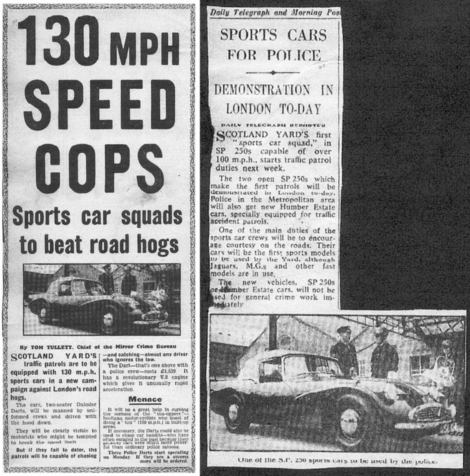 The Daimler SP250 – An Ex-British Police High-Speed Pursuit Car