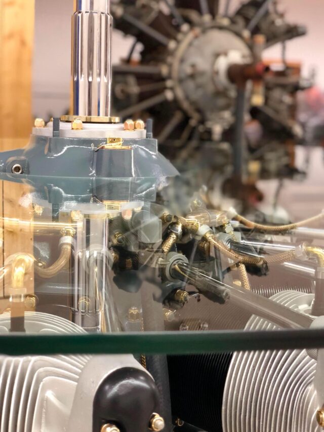 A Jacobs 12.4 Liter 7-Cylinder Radial Engine Coffee Table