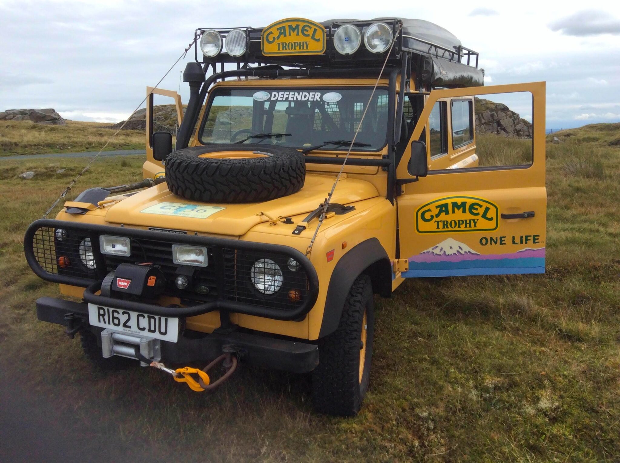 An Original Camel Trophy Land Rover Defender