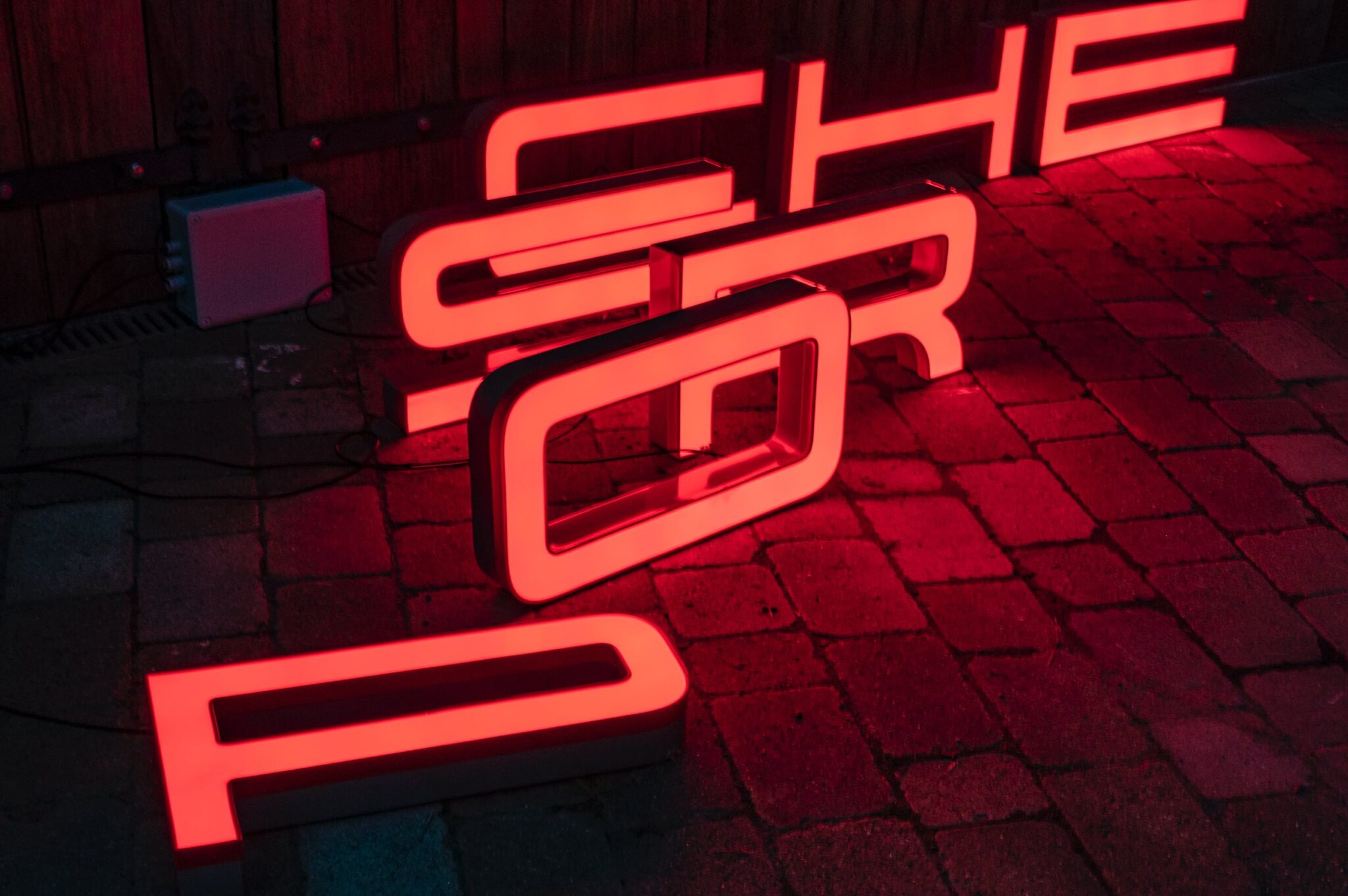 For Sale: An Illuminated Porsche Dealership Sign