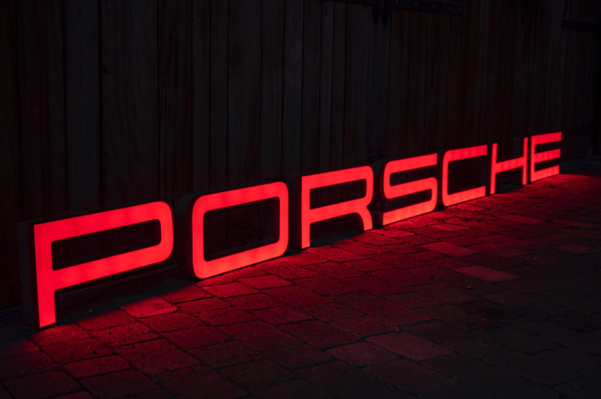 For Sale: An Illuminated Porsche Dealership Sign