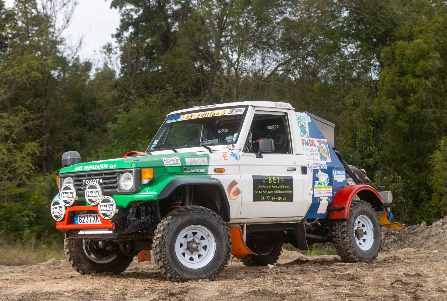 For Sale: A Paris-Dakar Rally Veteran Toyota Land Cruiser J75