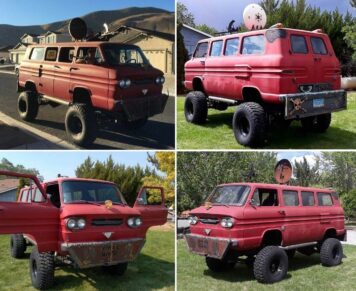 A 4x4 Chevolet Corvair Zombie Hunting Van: 100% Road Legal
